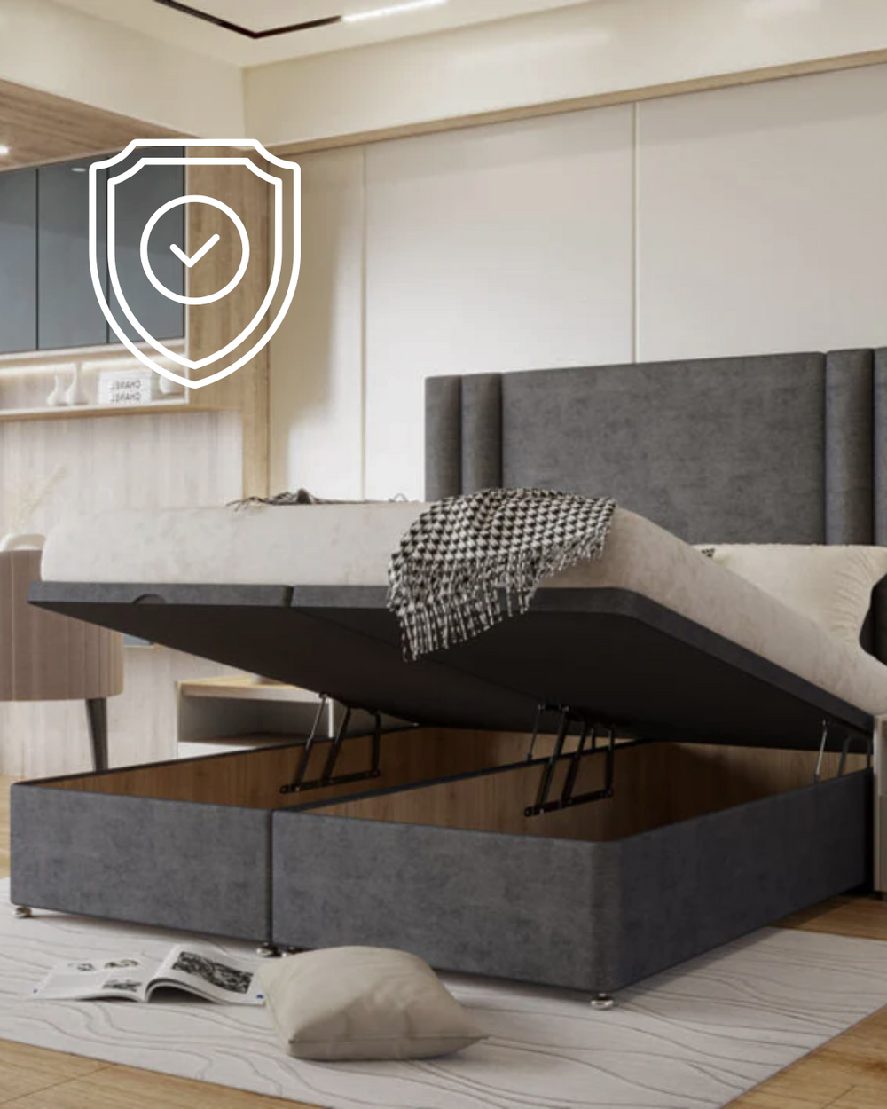 Heya Home Gingham Bows Printed Duvet Cover Set Blue – WinkSleep